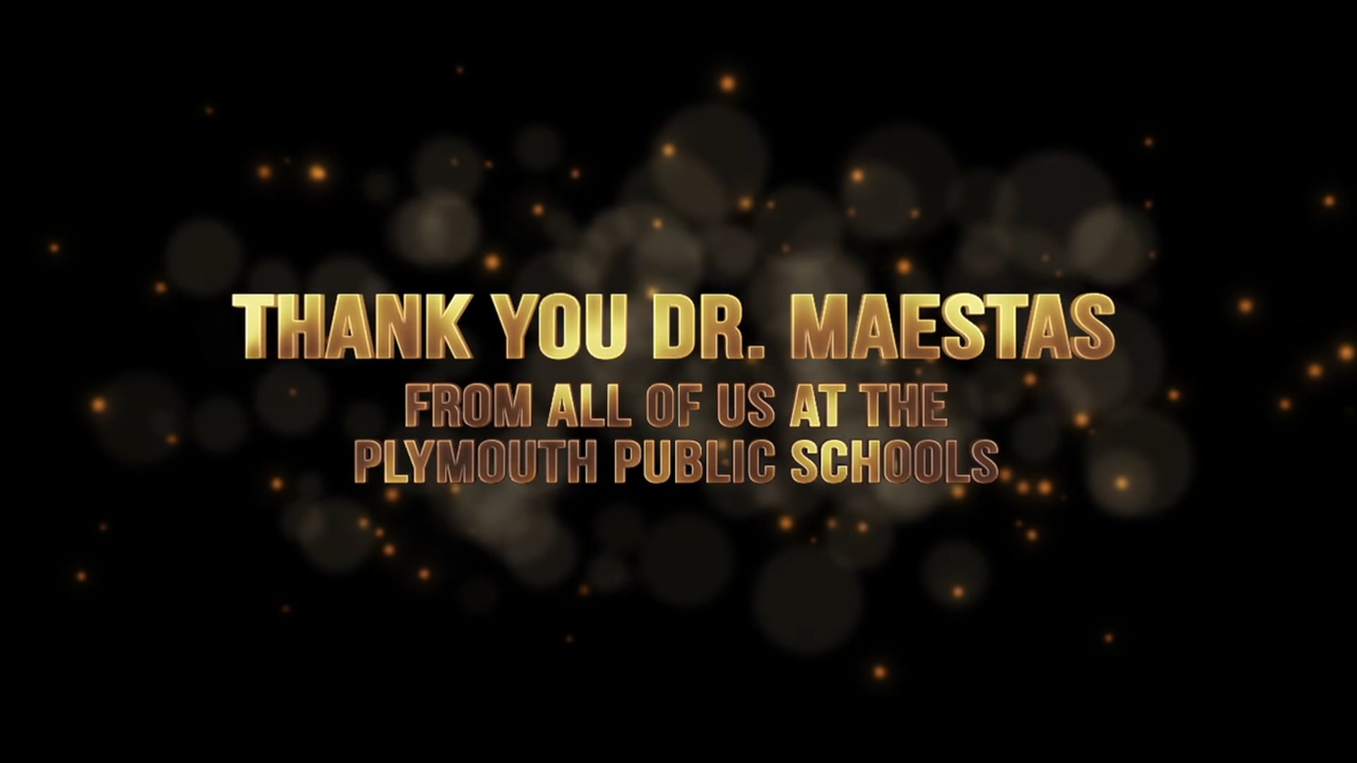 Dr. Gary Maestas Farewell – Plymouth EDTV